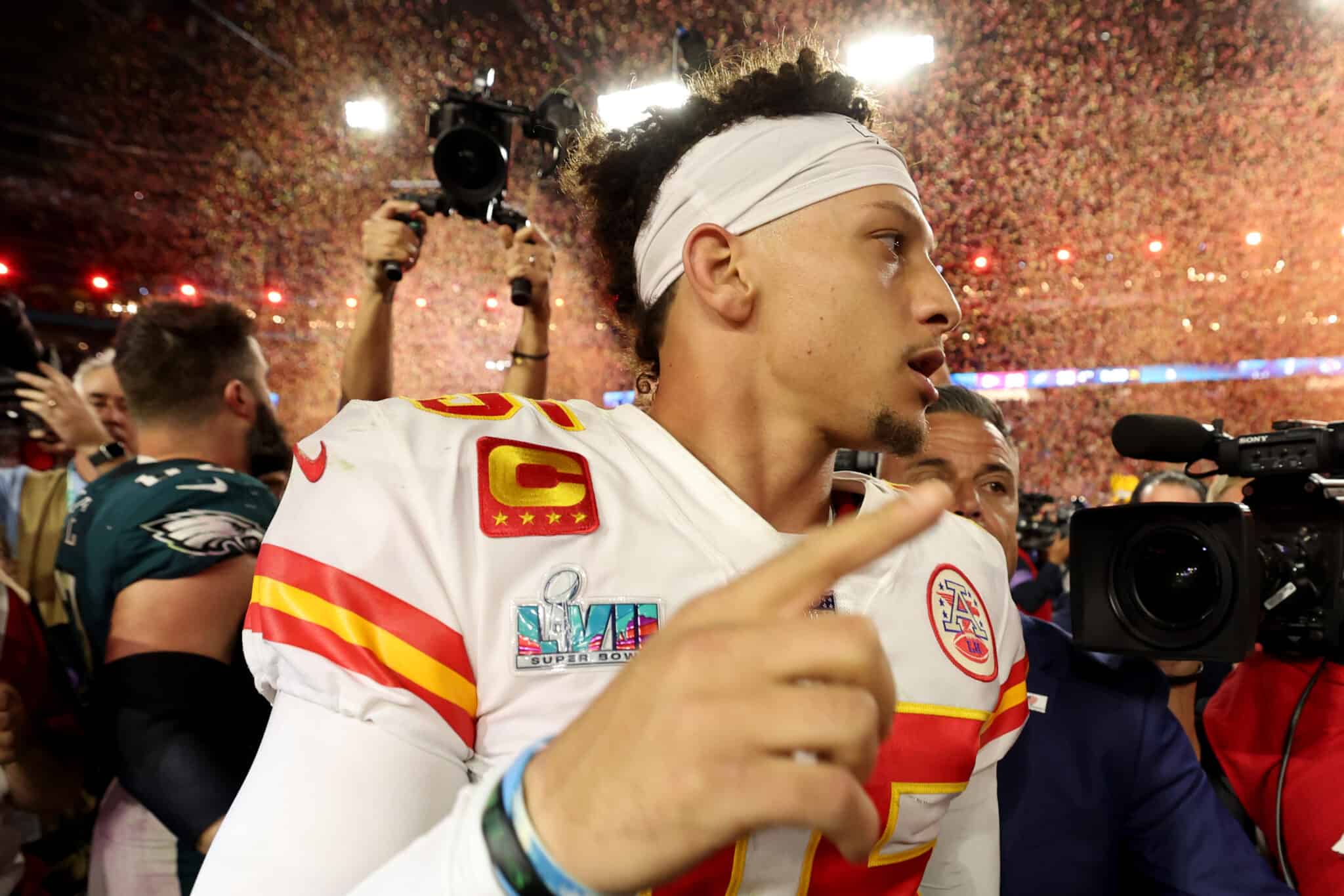 Patrick Mahomes Shown In Epic Picture After Super Bowl Win