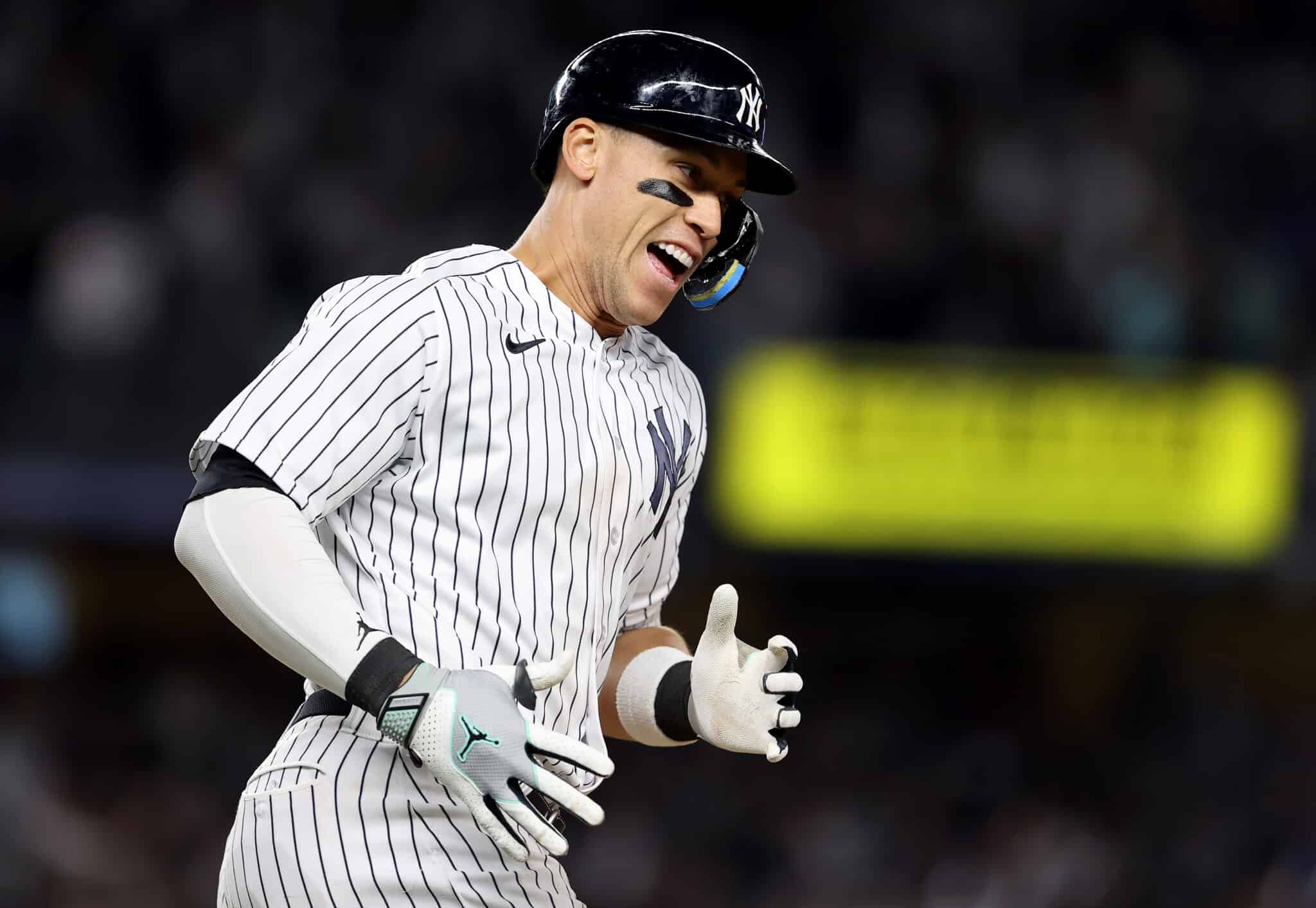Aaron Judge Brought A Furry Friend To Yankee Stadium