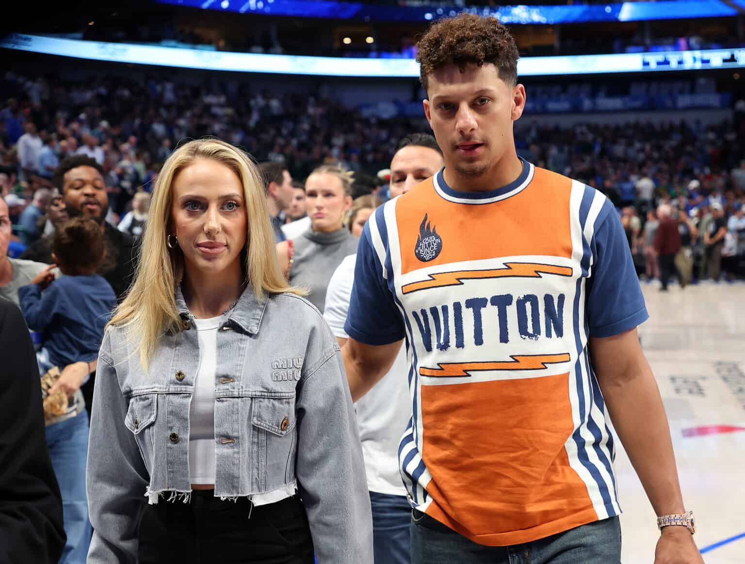 Patrick Mahomes Made A Surprise Appearance At NBA Game
