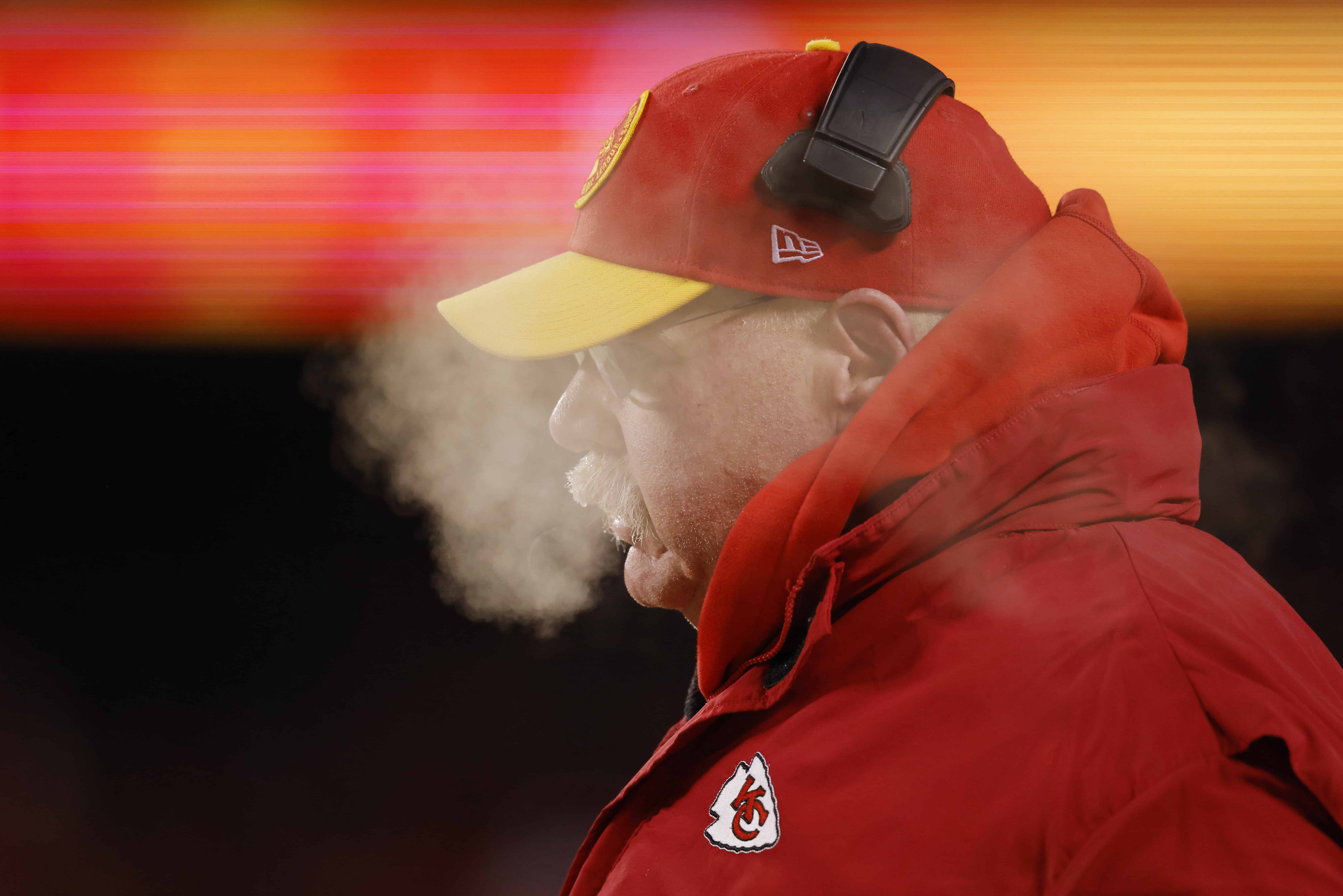 Frozen Picture Of Andy Reid During Dolphins Game Is Going Viral