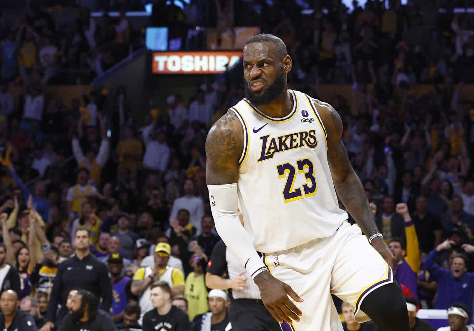 LeBron James Reacts To Lakers' Game 4 Win Over Nuggets