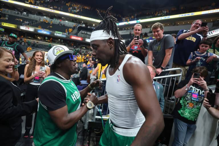 Jrue Holiday Gave His Jersey Away To Rapper After Game 3 Win