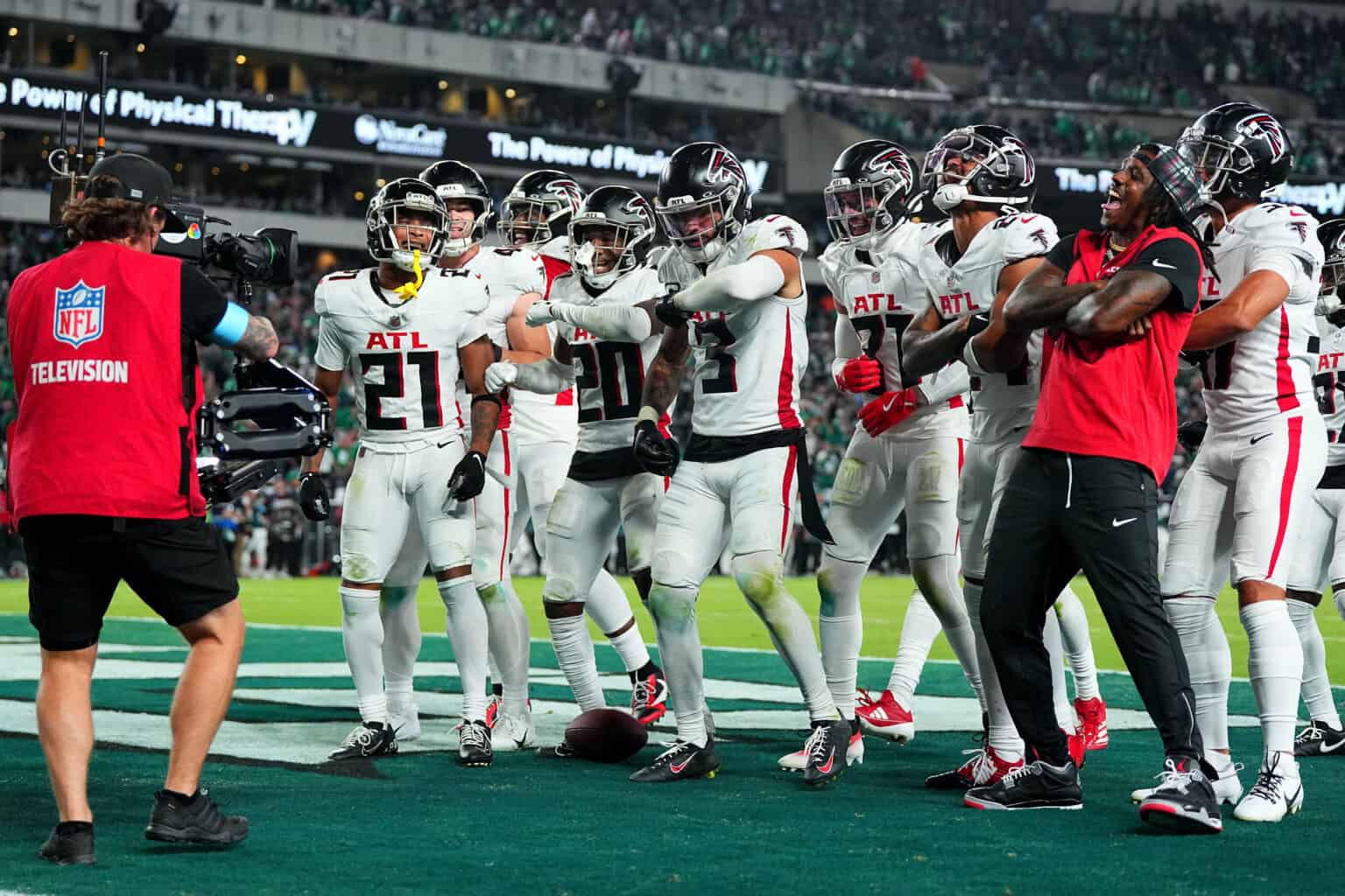 Video Shows Falcons Players Going Wild In Locker Room After Win