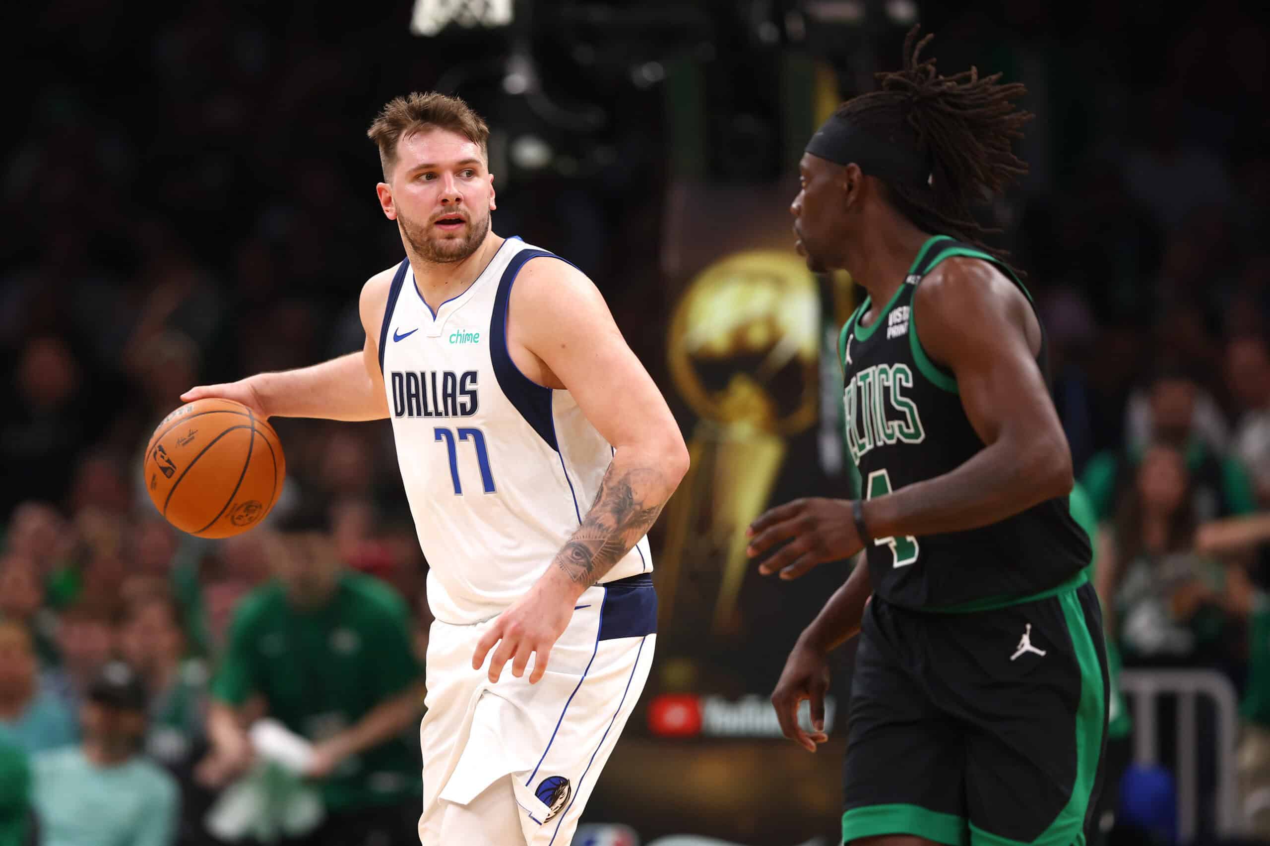 Luka Doncic Shows Off Wild Trick Shot At Practice